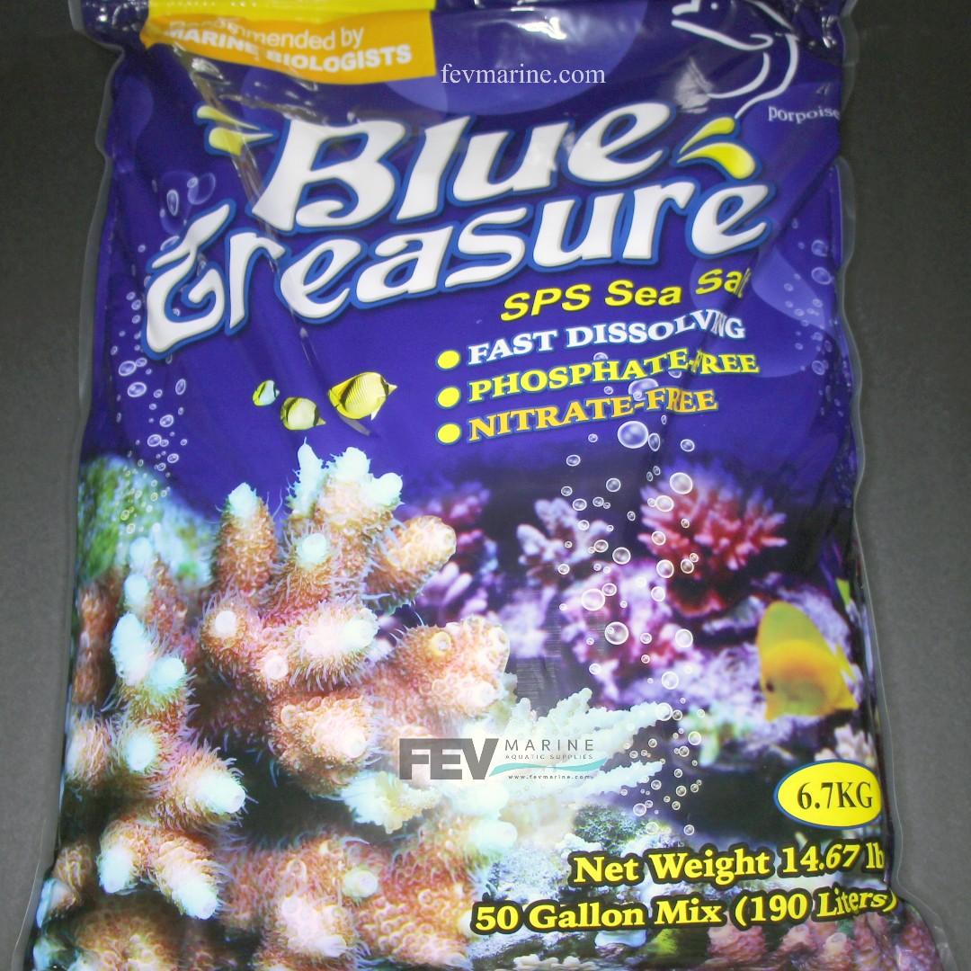 Blue Treasure Reef or Saltwater Aquarium or Aquaculture SPS Sea Salt ...