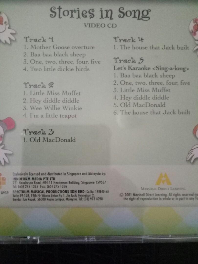 Children's books nursery rhymes with cd mother goose, Hobbies & Toys, Books & Magazines ...