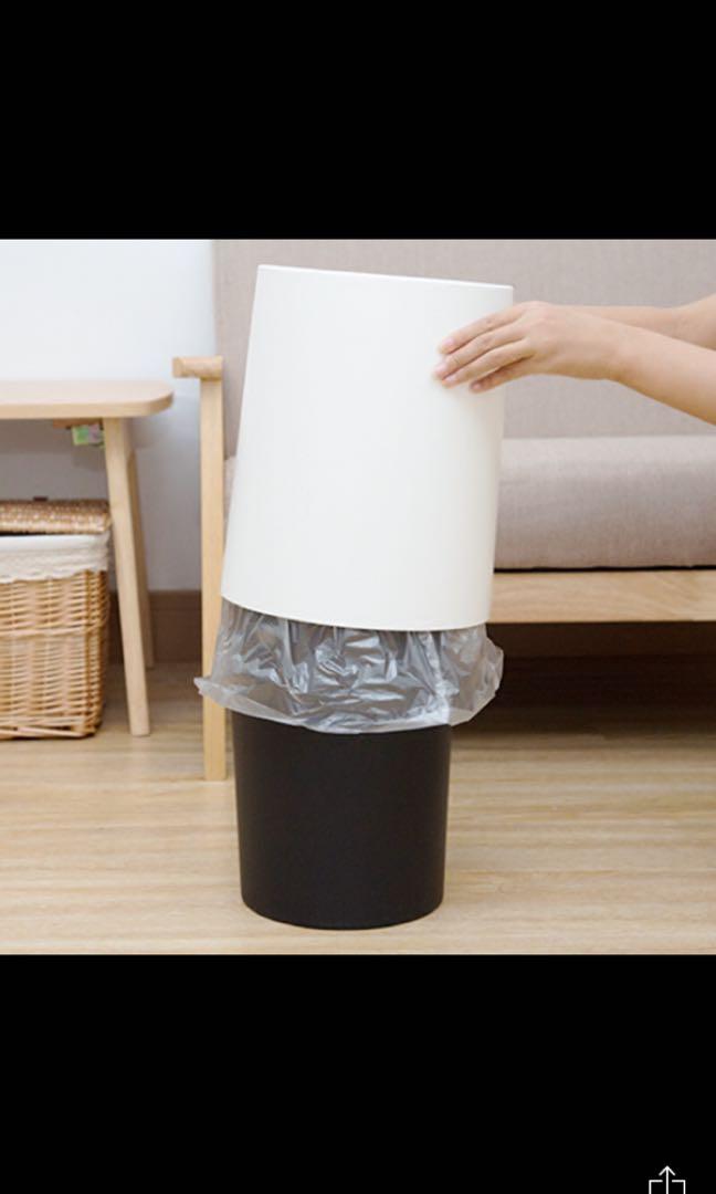 Dustbin- Japanese style in pearl white, Furniture & Home Living ...
