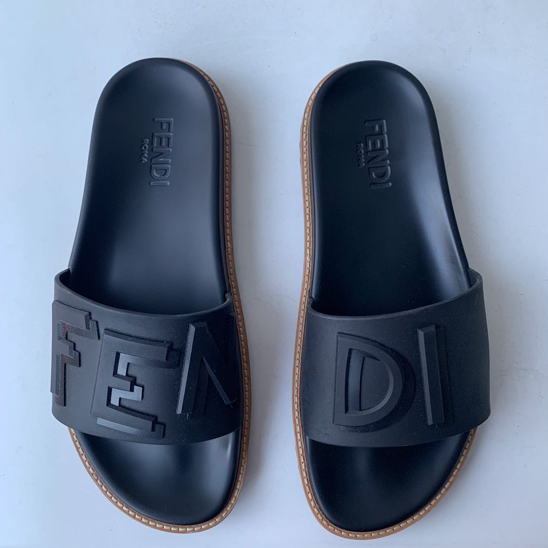 Fendi Slides , Men's Fashion, Footwear, Flipflops and Slides on Carousell