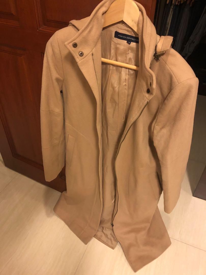 French Connection coat, camel colour, Women's Fashion, Coats, Jackets ...