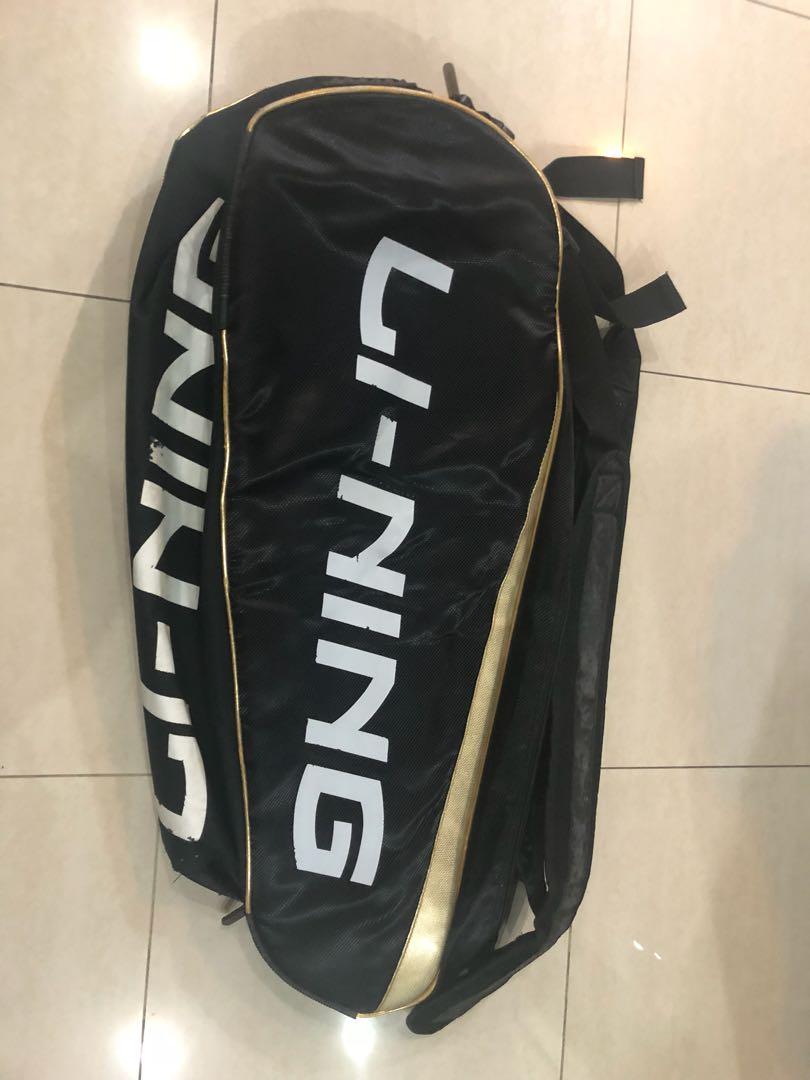 Li Ning Badminton Bag, Sports Equipment, Sports & Games, Racket & Ball ...