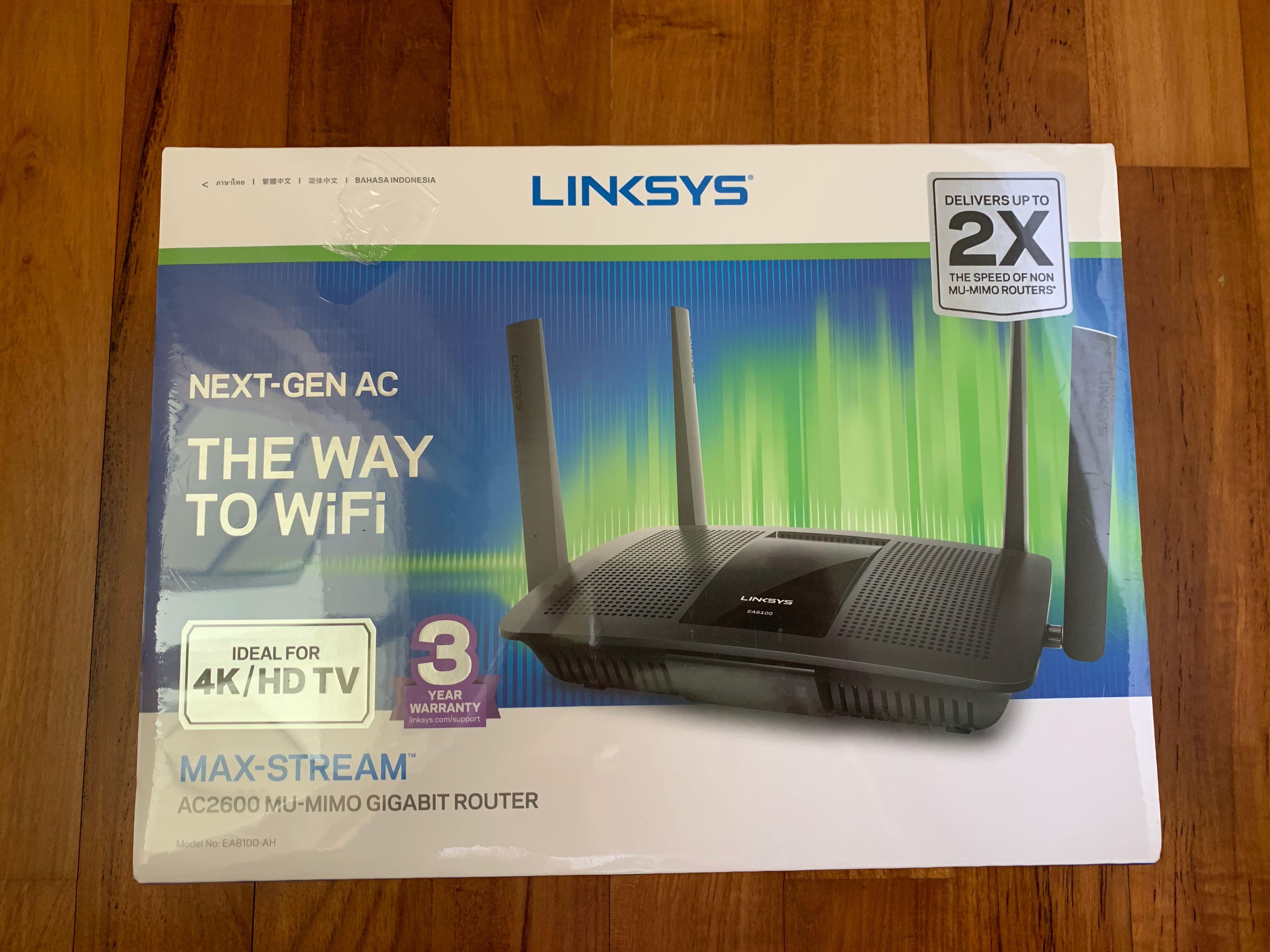 Linksys Router Max-stream AC2600 MU-MIMO Gigabit Router, Computers ...