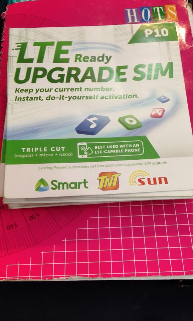 LTE upgrade sim for smart/tnt/sun, Mobile Phones & Gadgets, Mobile ...