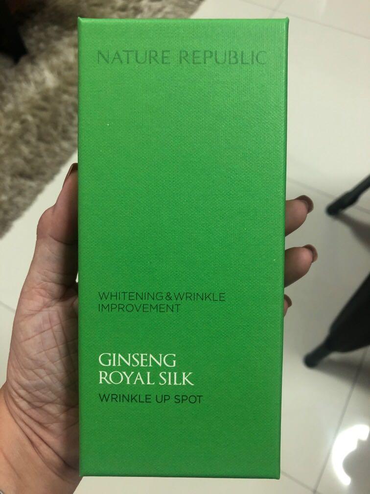 Nature republic ginseng royal silk wrinkle up spot (eye cream), Beauty ...