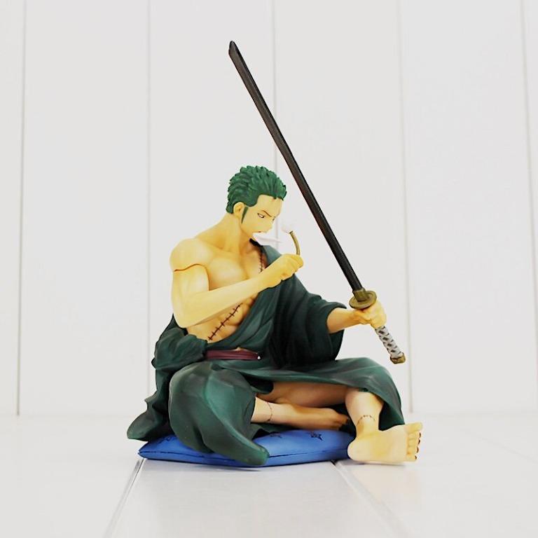 One piece Roronoa Zoro Sitting position Action figure 13cm toys ...