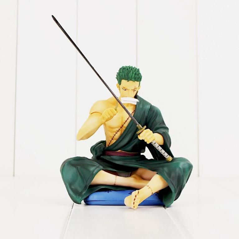 One piece Roronoa Zoro Sitting position Action figure 13cm toys ...