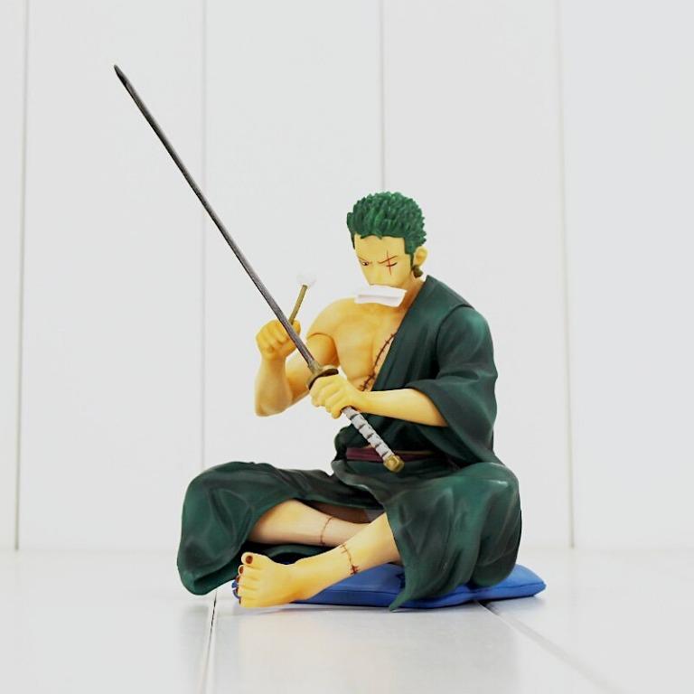 One piece Roronoa Zoro Sitting position Action figure 13cm toys ...