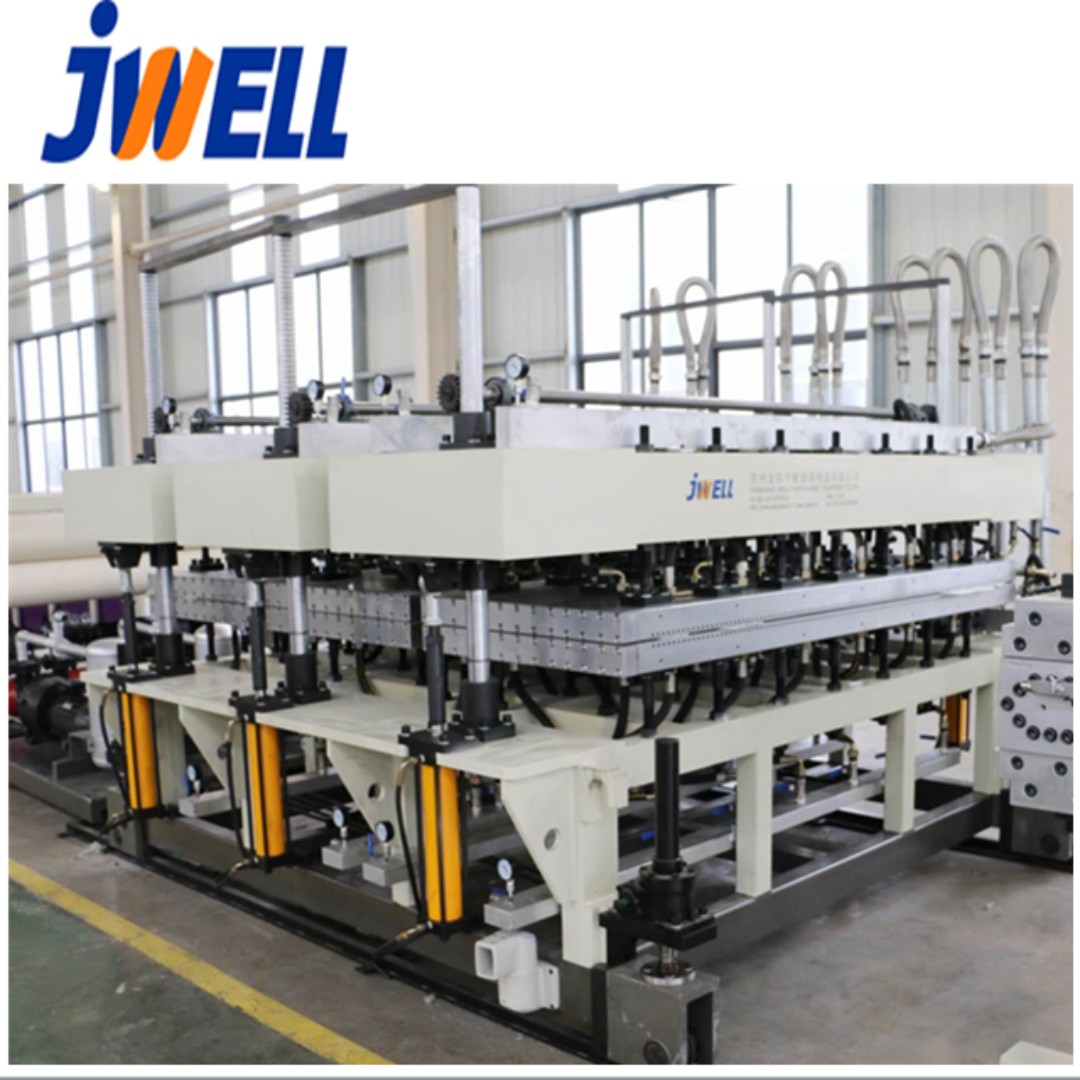 PC, PP, PE and PVC Plastic Hollow Cross Section Plate Extrusion Line ...