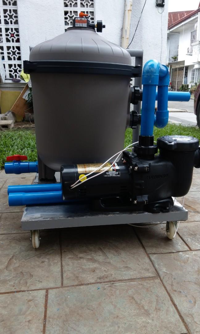 Portable swimming pool filtration system, Furniture & Home Living ...