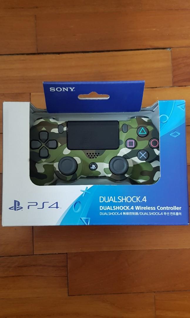 PS4 DUALSHOCK Wireless Controller (Green Camo), Video Gaming, Gaming ...