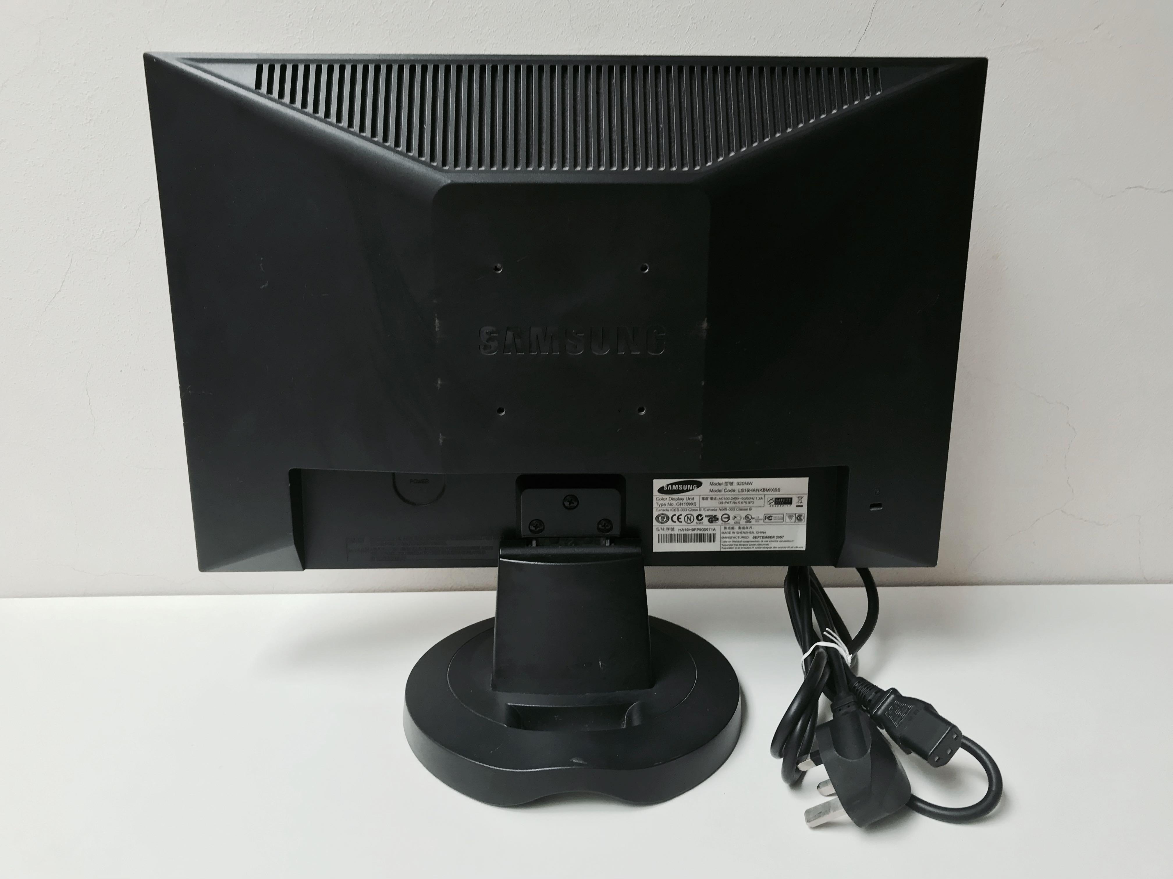 [REDUCED] Samsung SyncMaster 920NW 19-inch Monitor, Computers & Tech ...