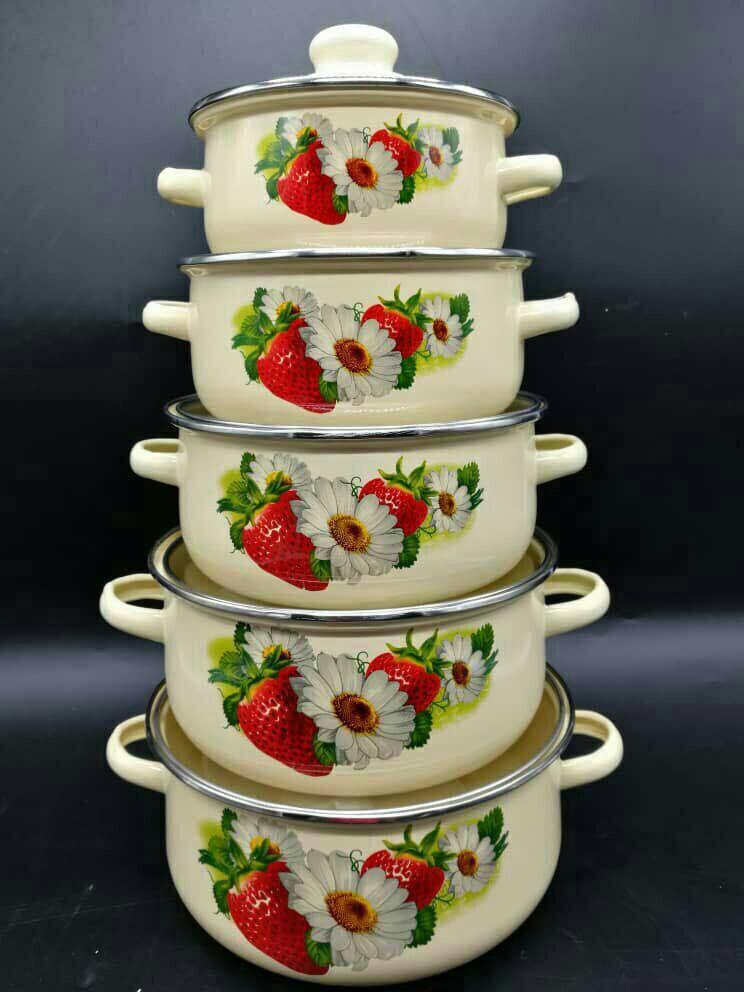 Set Periuk Enamel, Furniture & Home Living, Kitchenware & Tableware ...