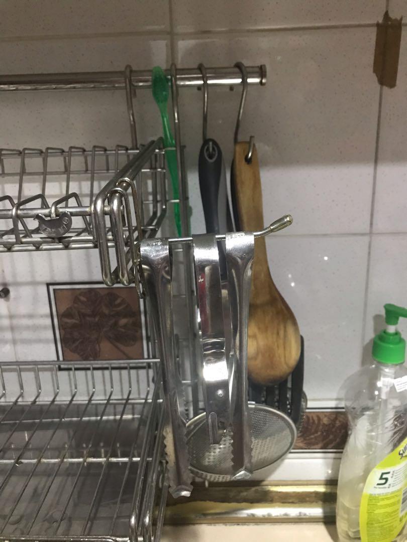 Song Cho Welmi Stainless Steel Dish Drainer, Furniture & Home Living ...