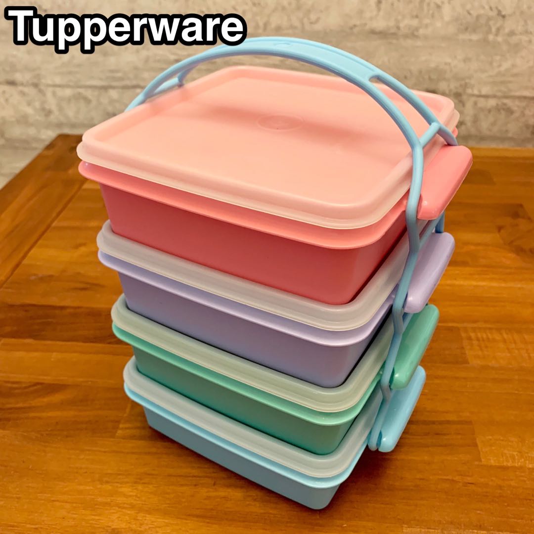 TUPPERWARE pastel picnic containers, Furniture & Home Living ...