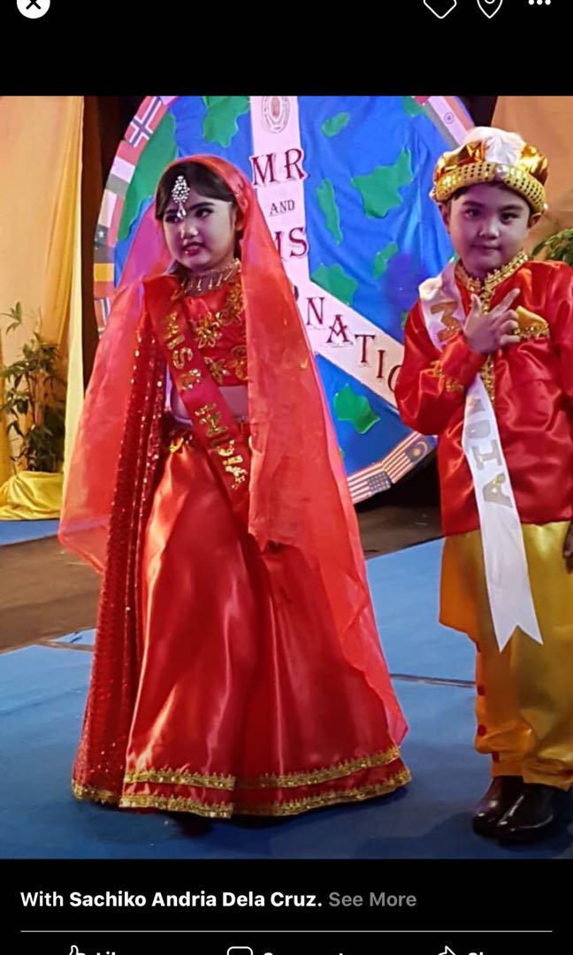 United Nation Costume India Set, Babies & Kids, Babies & Kids Fashion ...