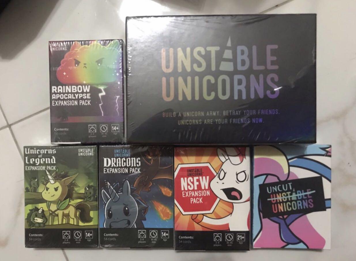 Unstable Unicorns Set, Hobbies & Toys, Toys & Games on Carousell