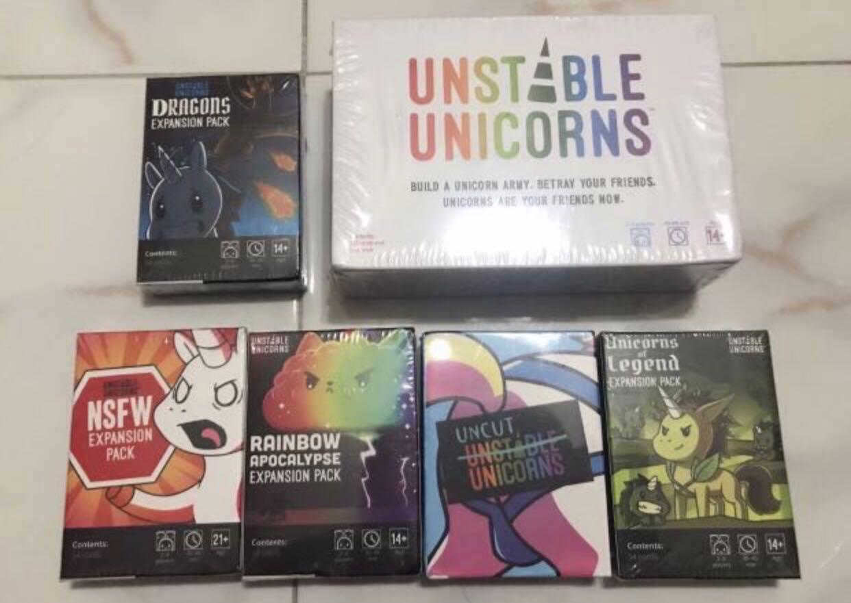Unstable Unicorns Set, Hobbies & Toys, Toys & Games on Carousell