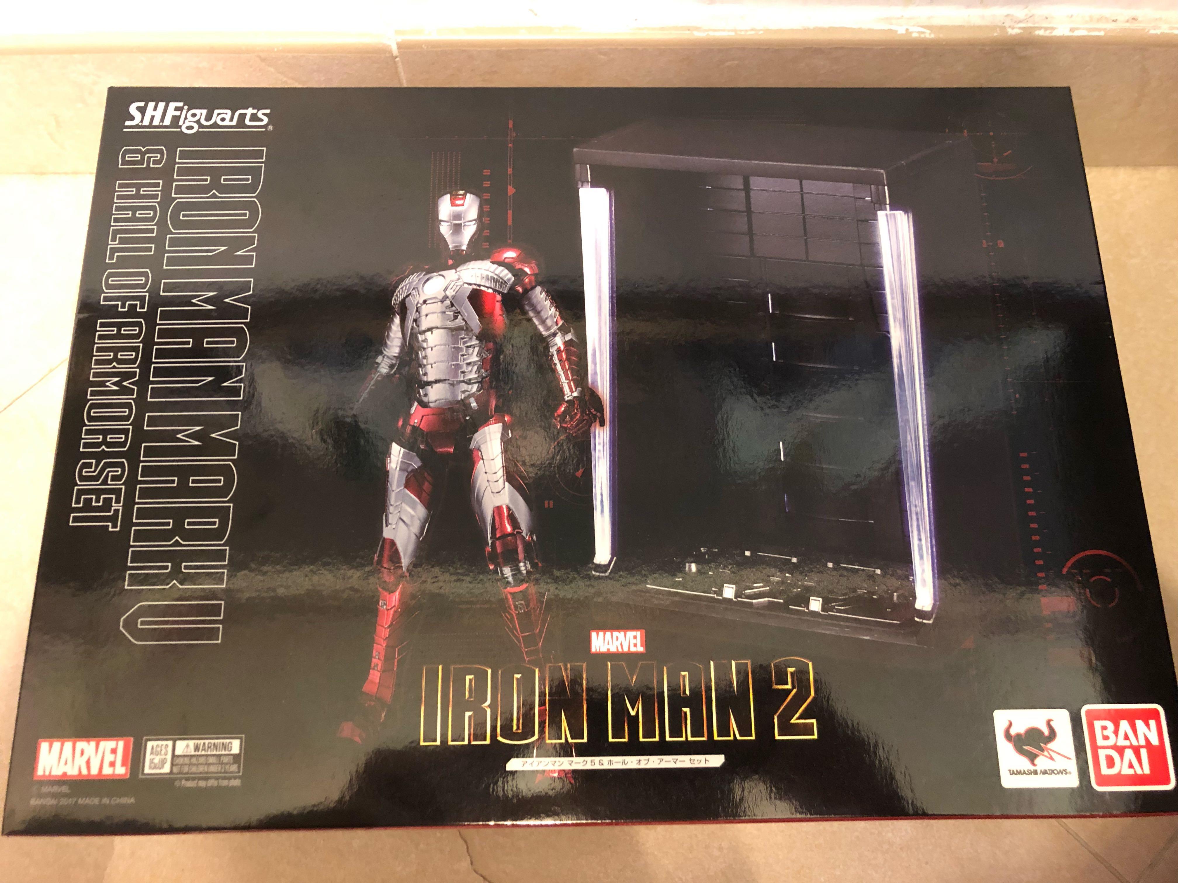 全新 罕有 SHF S.H.Figuarts Ironman Mark5 MK5 & Hall of Armor Set, 興趣及遊戲, 玩具 ...