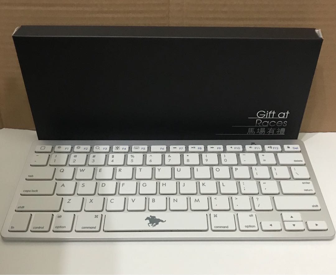 全新香港賽馬會輕巧無線鍵盤 HKJC Keyboard, 電腦＆科技, 電腦周邊及配件, 電腦鍵盤及相關產品 - Carousell