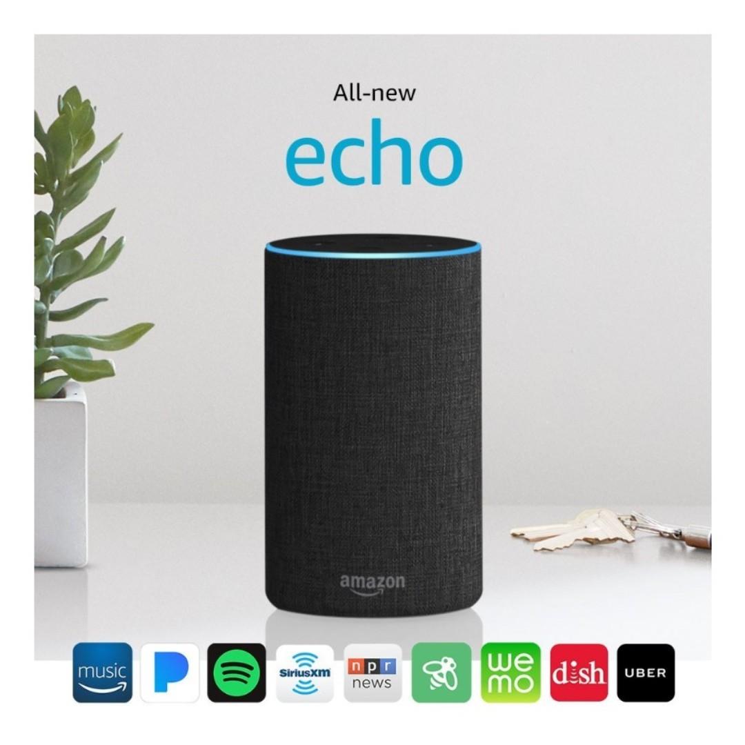 Amazon Echo 2nd Generation 2017 powered by Dolby, Audio, Portable Audio ...