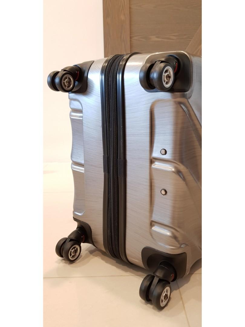 Brand New Posh Silver Luggage, Hobbies & Toys, Travel, Luggage on Carousell