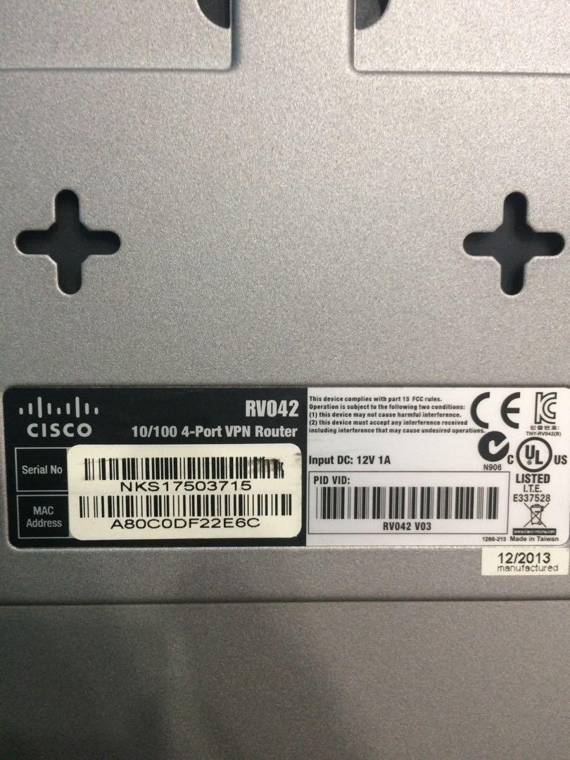 Cisco router with fail over, Furniture & Home Living, Security & Locks ...
