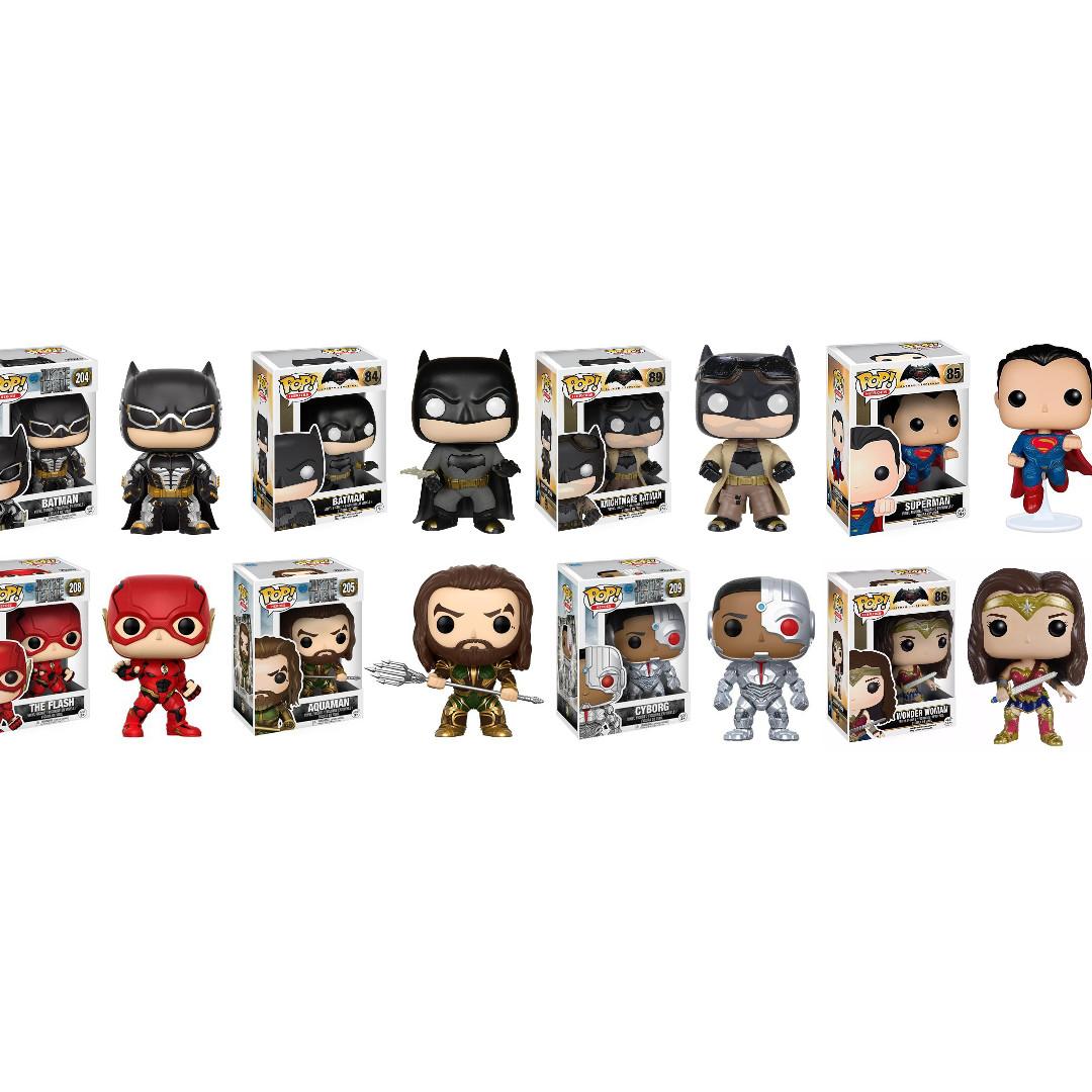 Funko Pop Superman Batman Wonder Woman Aquaman Flash Cyborg Knightmare ...