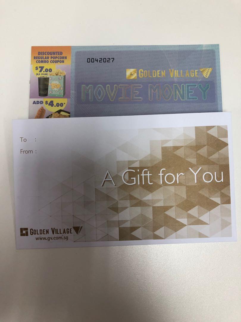 GV movie ticket, Tickets & Vouchers, Vouchers on Carousell