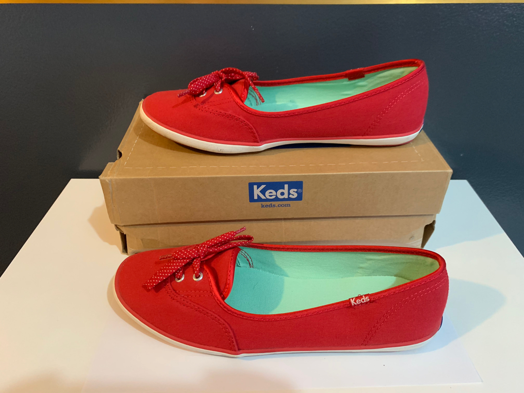 Keds Teacup in Red with Box, Women's Fashion, Footwear, Sneakers on ...