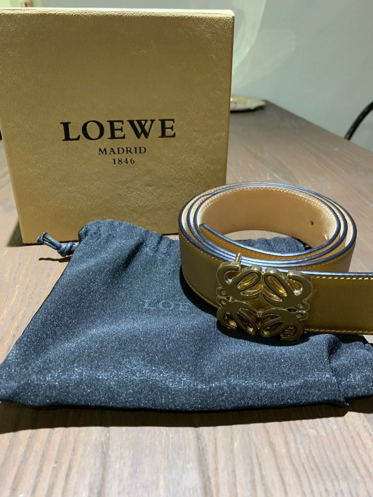 Loewe Gold Belt, Women's Fashion, Watches & Accessories, Belts on Carousell