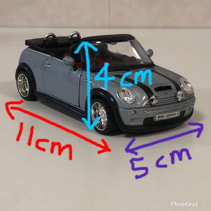 Mini Cooper S Cabrio Convertible Toy Car, Hobbies & Toys, Toys & Games ...