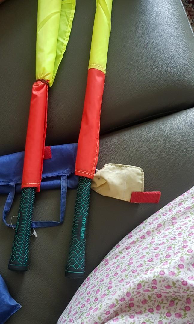 Molten assistant referee flag, Sports Equipment, Sports & Games, Racket ...