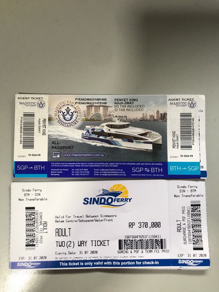 National Day Promotion - Batam Ferry Tickets 2 ways, Entertainment ...