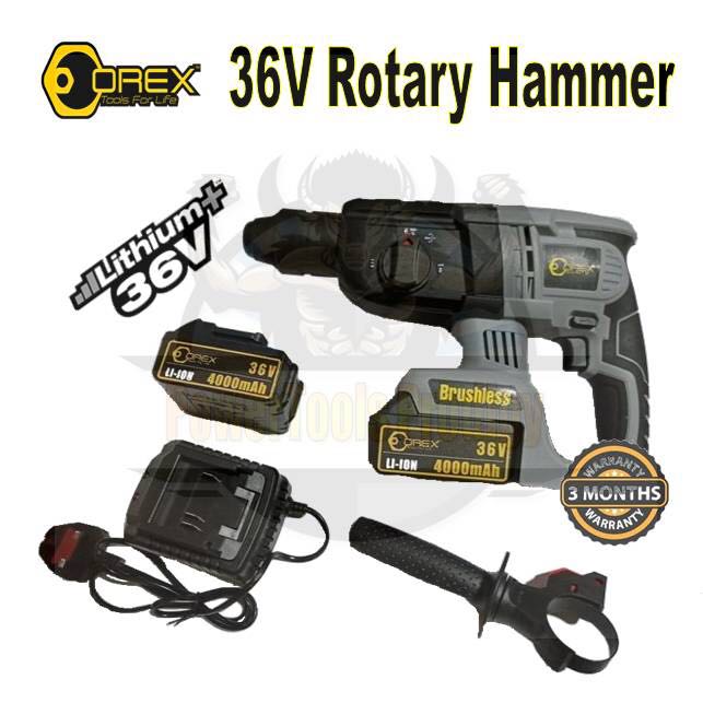 [NEW] OREX 36V ROTARY HAMMER DRILL / SIMILAR TO BOSCH on Carousell