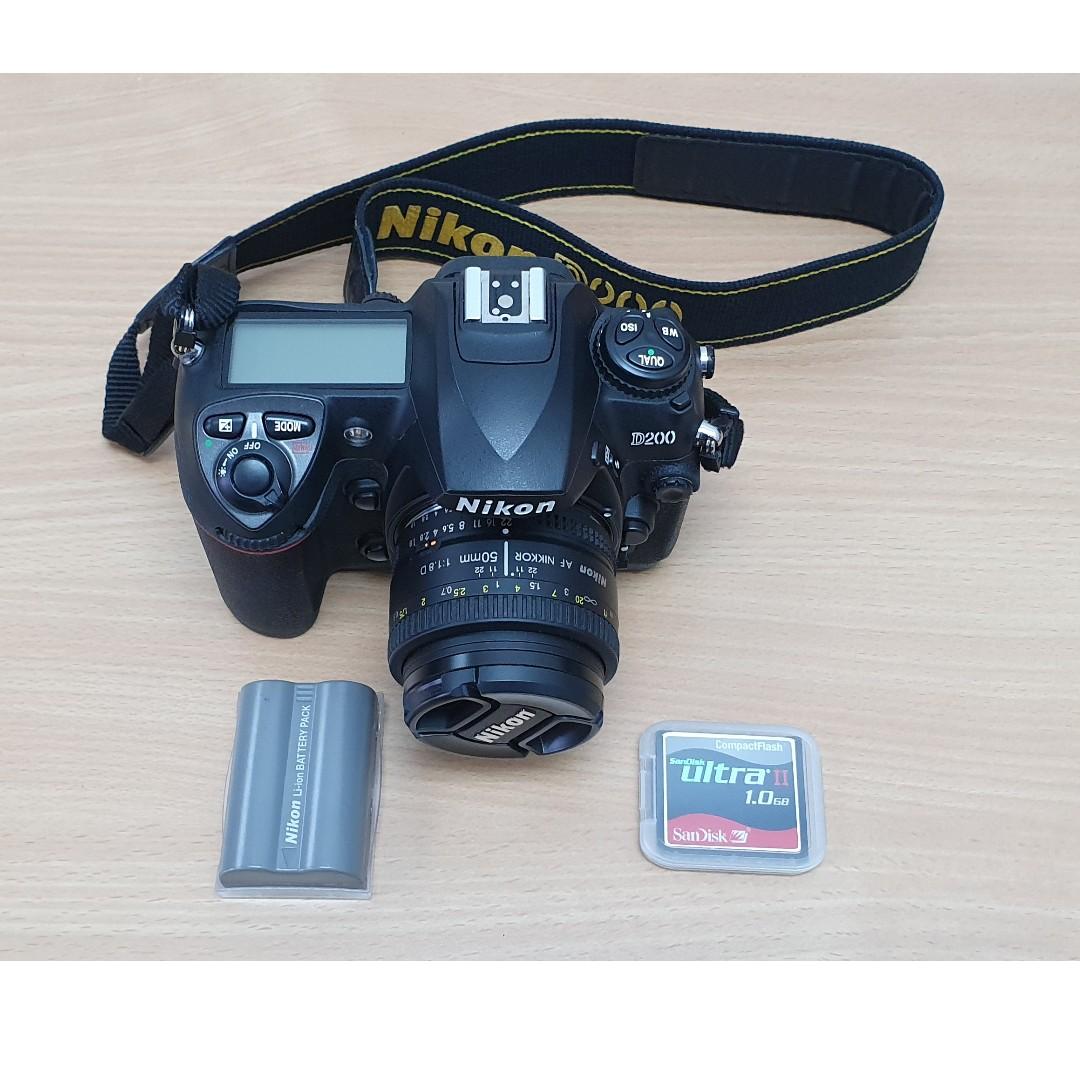 NIKON D200 + AF NIKKOR 50mm F1.8 + SB 600 Flash, Photography, Cameras ...