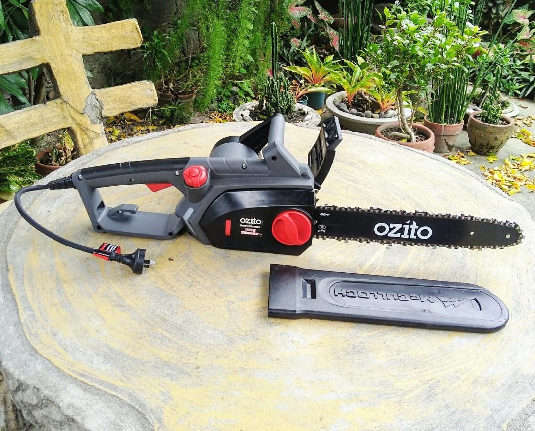 Ozito 256mm 1800W electric chain saw, Furniture & Home Living, Cleaning ...