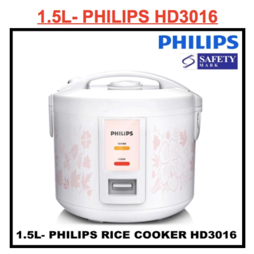 PHILIPS Daily Collection Rice Cooker HD3016 (2 years warranty), TV ...