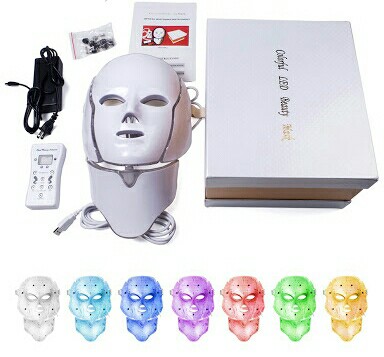 Phototherapy LED mask w/ 7 colors on hand available, Beauty & Personal ...