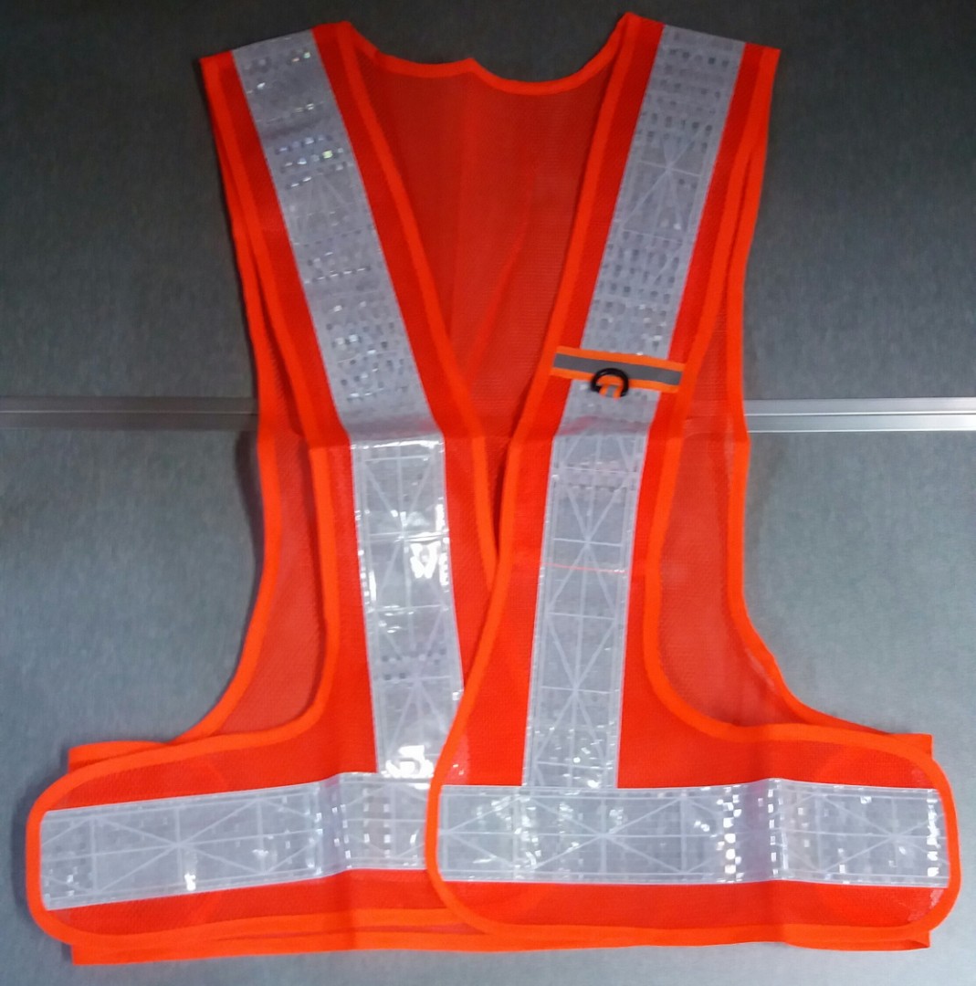 Safety vest safety shoes safety goggles safety gloves safety harness on ...