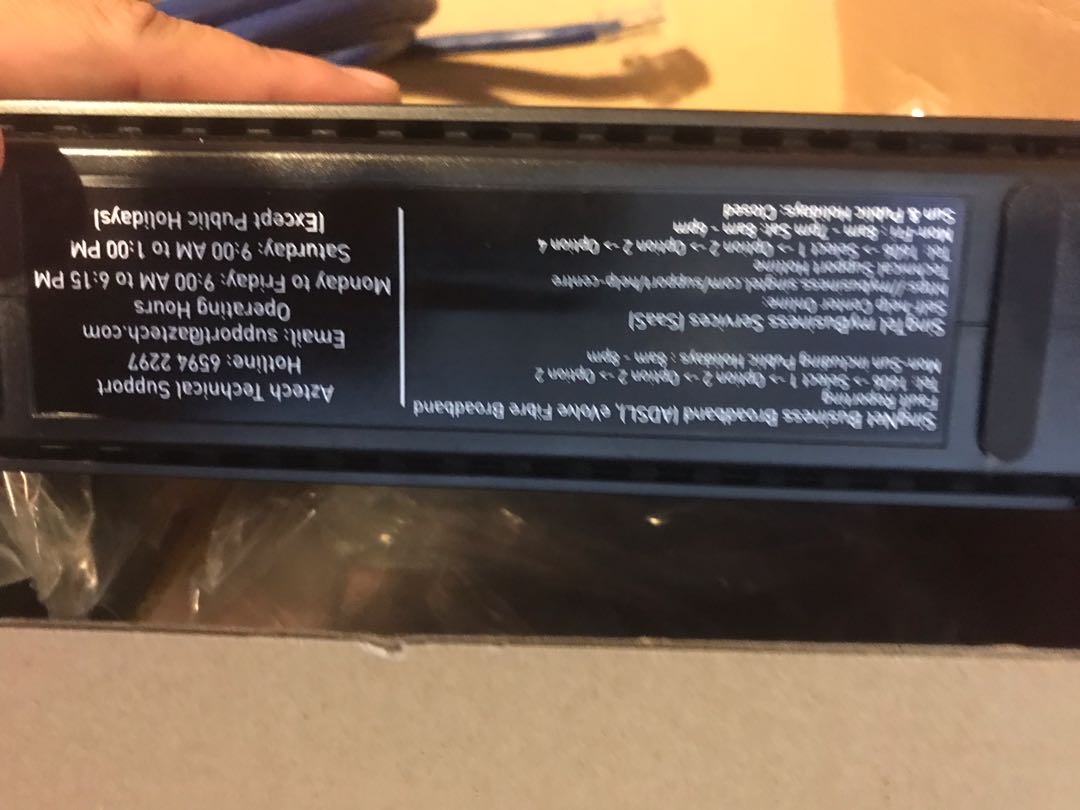 Singtel Aztech router, Computers & Tech, Parts & Accessories ...