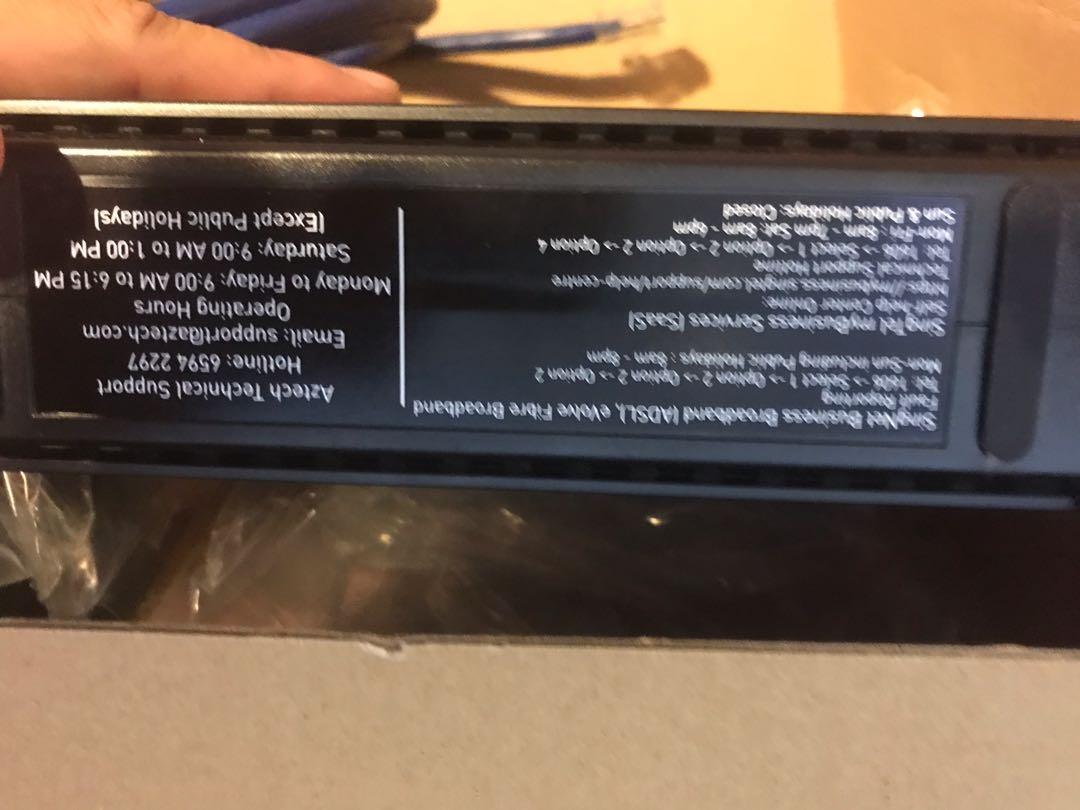 Singtel Aztech router, Computers & Tech, Parts & Accessories ...