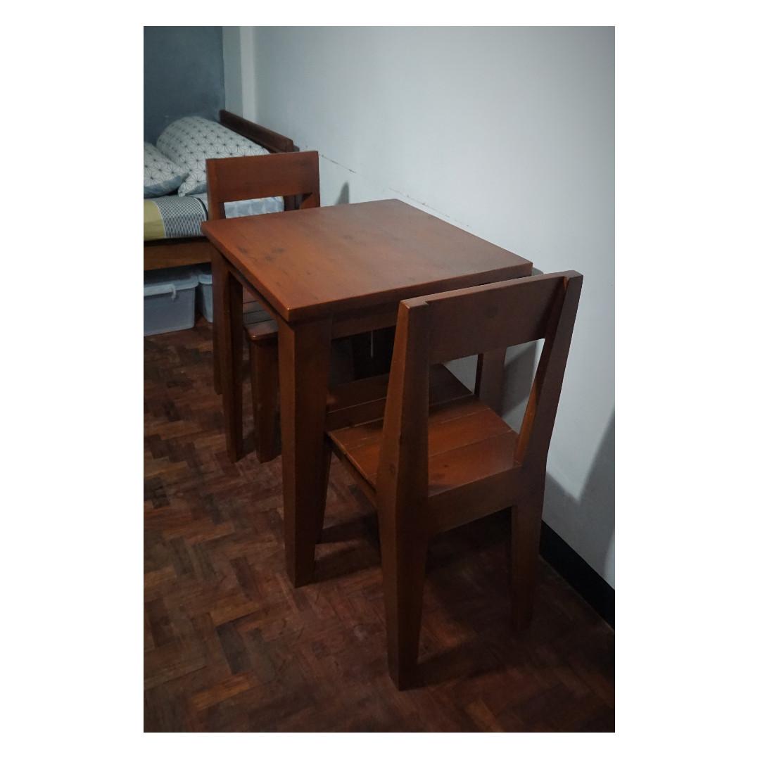 Space Saver 2x2 ft (24 x 24 inches) 2 Seater Dining Table, Furniture ...