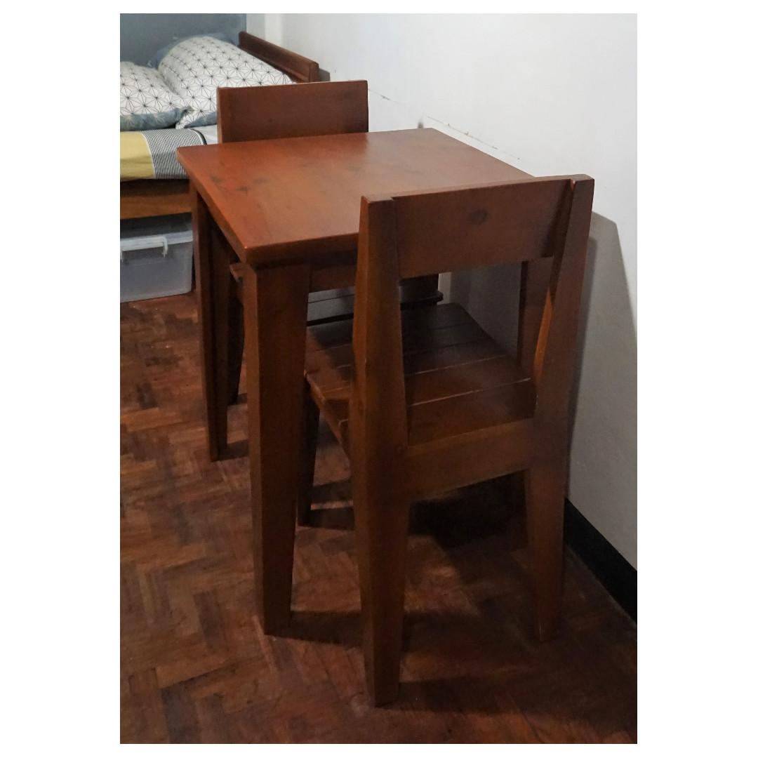 Space Saver 2x2 ft (24 x 24 inches) 2 Seater Dining Table, Furniture ...