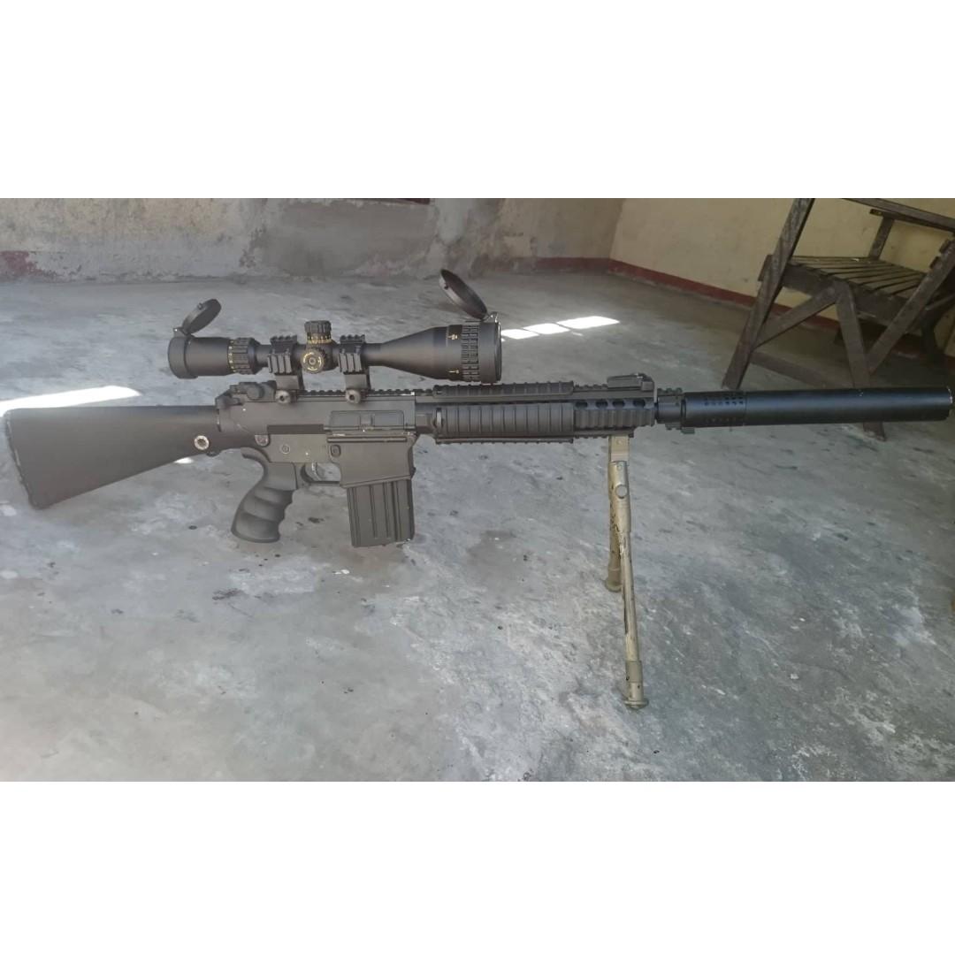 Airsoft SR-25 (A&K) Designated Marksman Rifle AEG on Carousell