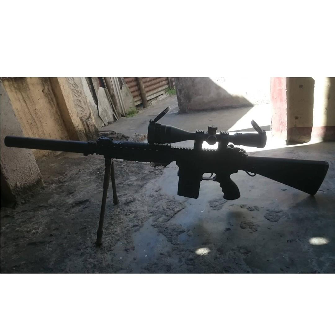 Airsoft SR-25 (A&K) Designated Marksman Rifle AEG on Carousell