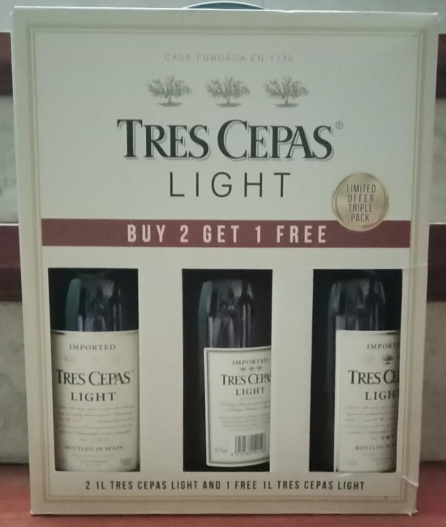 Tres Cepas Light Set Of 3 Food And Drinks Local Eats On Carousell