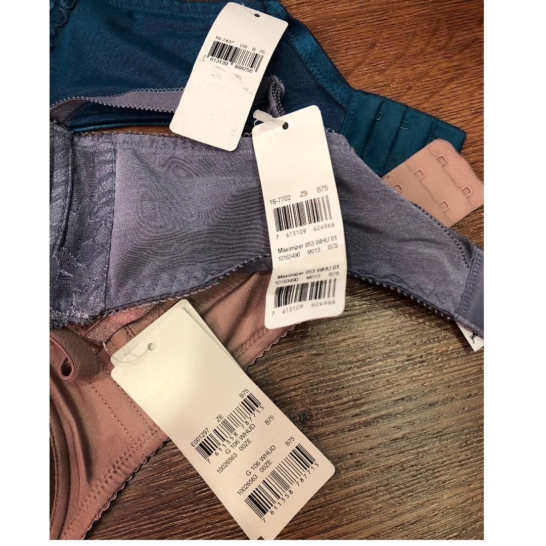 Triumph 75B Bra x3 (BNIB), Women's Fashion, New Undergarments ...
