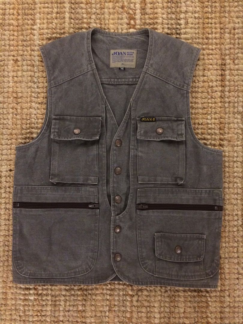 Vintage Joan utility/work vest, Men's Fashion, Coats, Jackets and ...