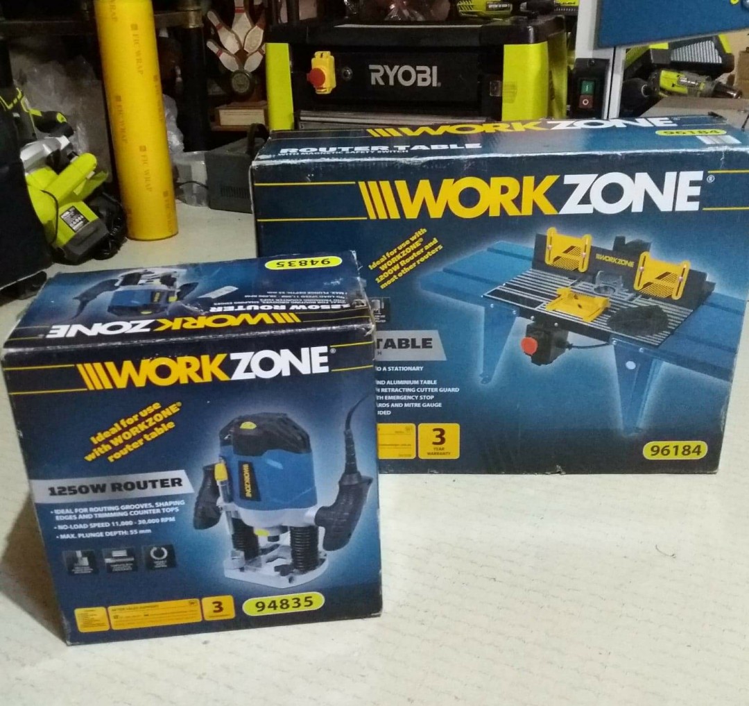 Workzone plunge router and plunge router table combo - brand new ...